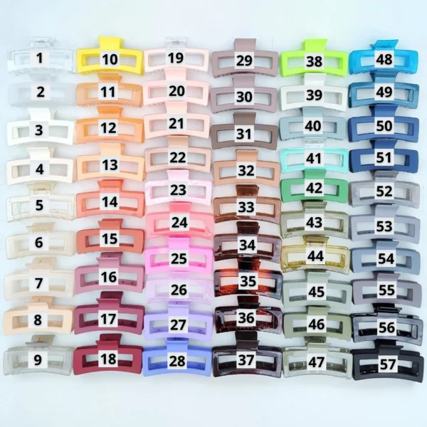 XL Extra Large Rectangle Claw Clips | Ruby Scrunchie Co
